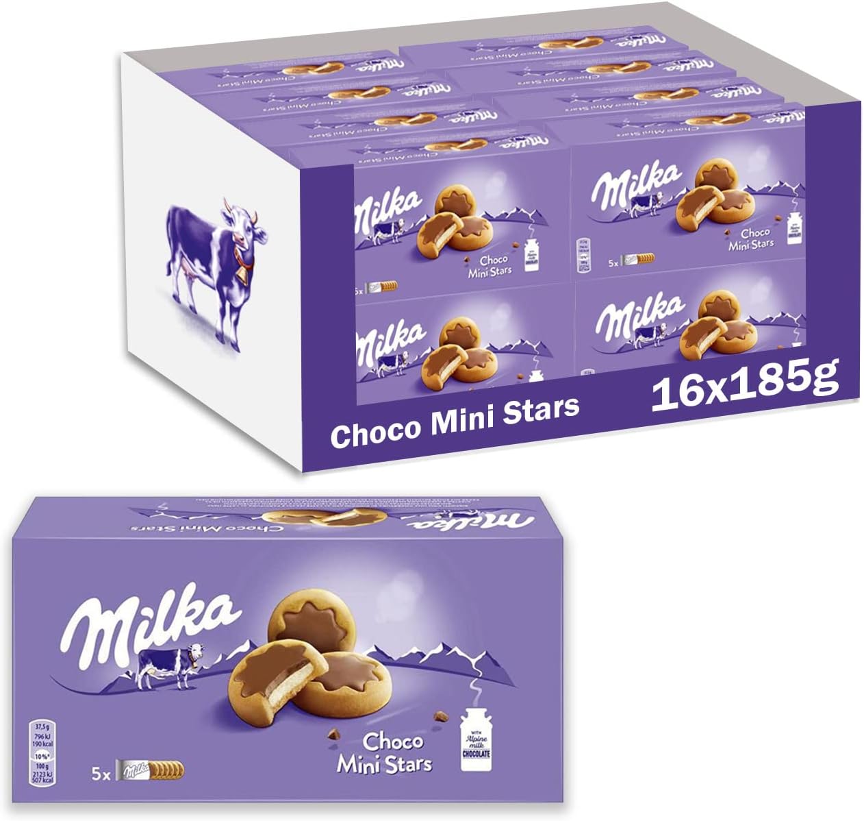 Pack de 16 Galletas Choco Mini Stars » Michollo.com
