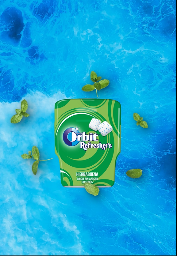 Pack de 6 Botes de Chicles Orbit Refreshers Hierbabuena » Michollo.com