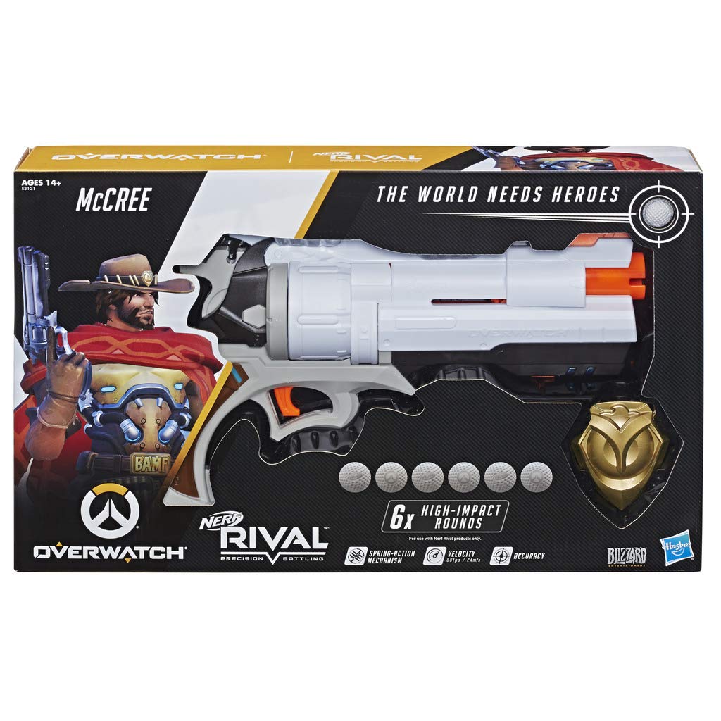 Nerf Rival Overwatch McCree + 6 recargas » Michollo.com