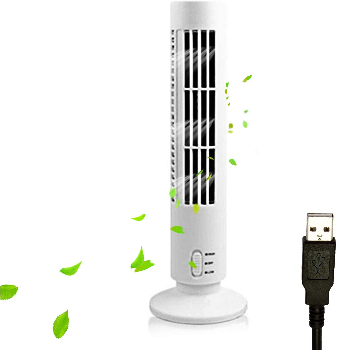 Ventilador De Torre Silencioso Portátil Usb Para Escritorio