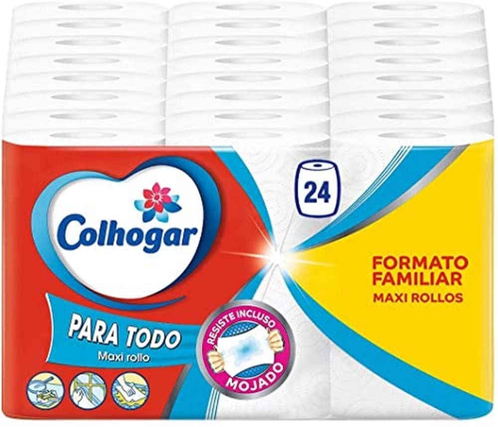 24 Rollos XXL Papel Cocina Adapat Colhogar » Michollo.com