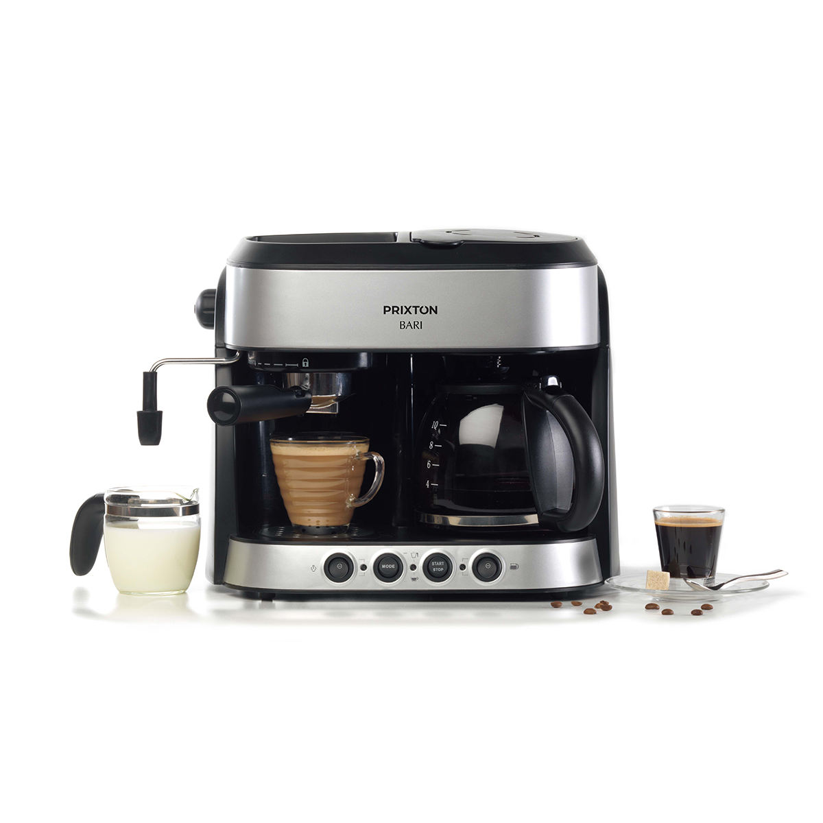 Cafetera Doble Bari 3 En 1 Prixton » Michollo.com
