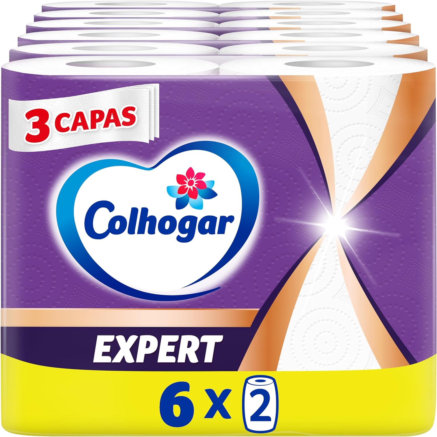 12 Rollos Papel Cocina Colhogar Expert » Michollo.com