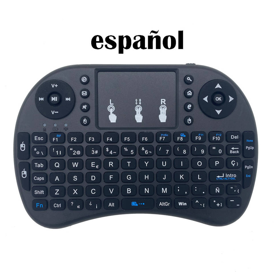 Mini Teclado inalámbrico i8 táctil + Spanish Layout » Michollo.com