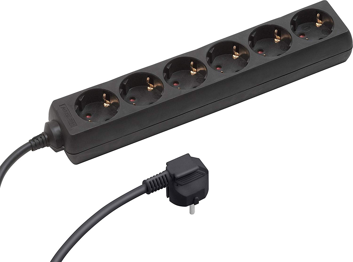 Regleta alargadora con seis entradas » Michollo.com