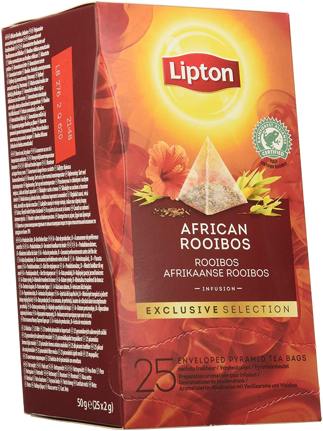 6x25 unidades Lipton Selección Exclusiva Infusión African Rooibos ...
