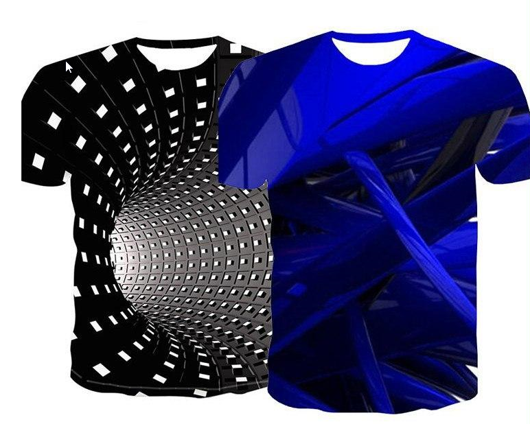 Camiseta con estampado gráfico 3D » Michollo.com