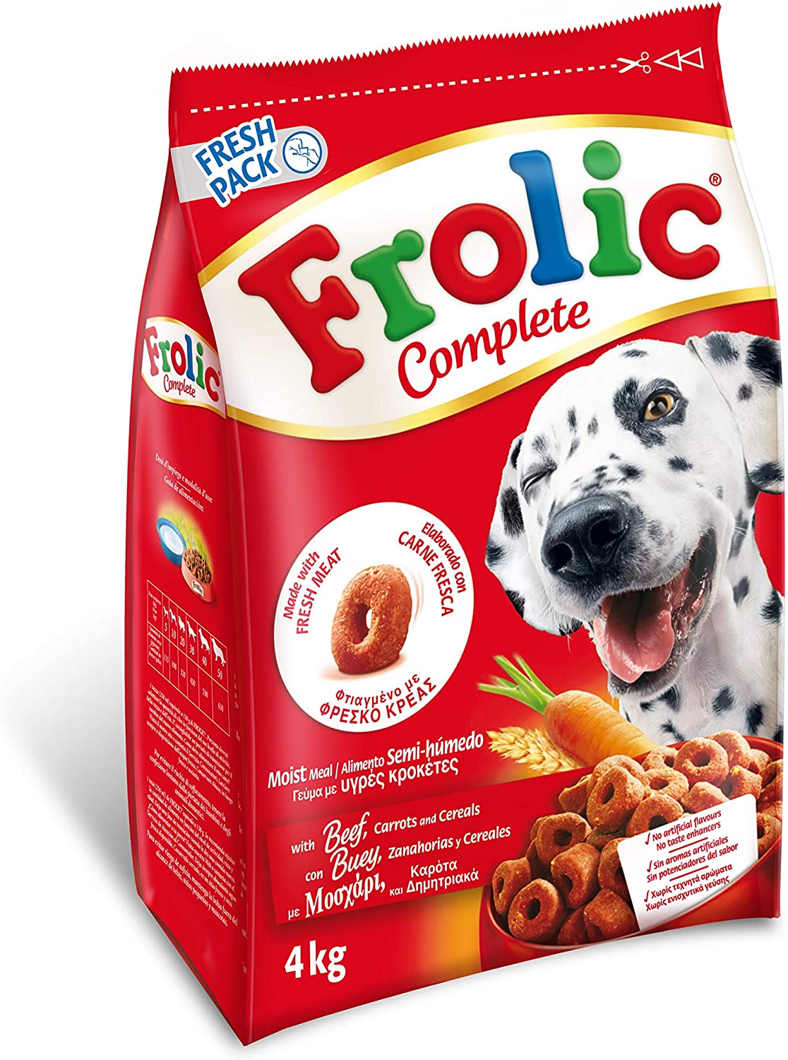 12Kg pienso para perros Frolic buey » Michollo.com