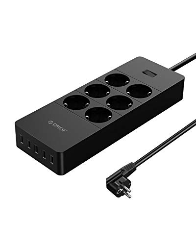 Regleta de 6 Tomas con 5 Puertos USB » Michollo.com