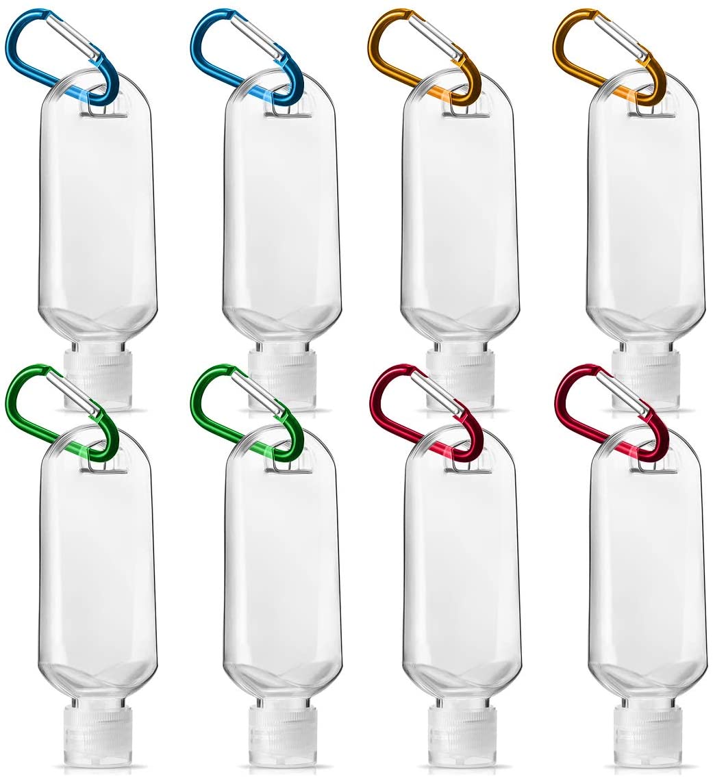 8 Botellas con mosquetón Rellenables » Michollo.com