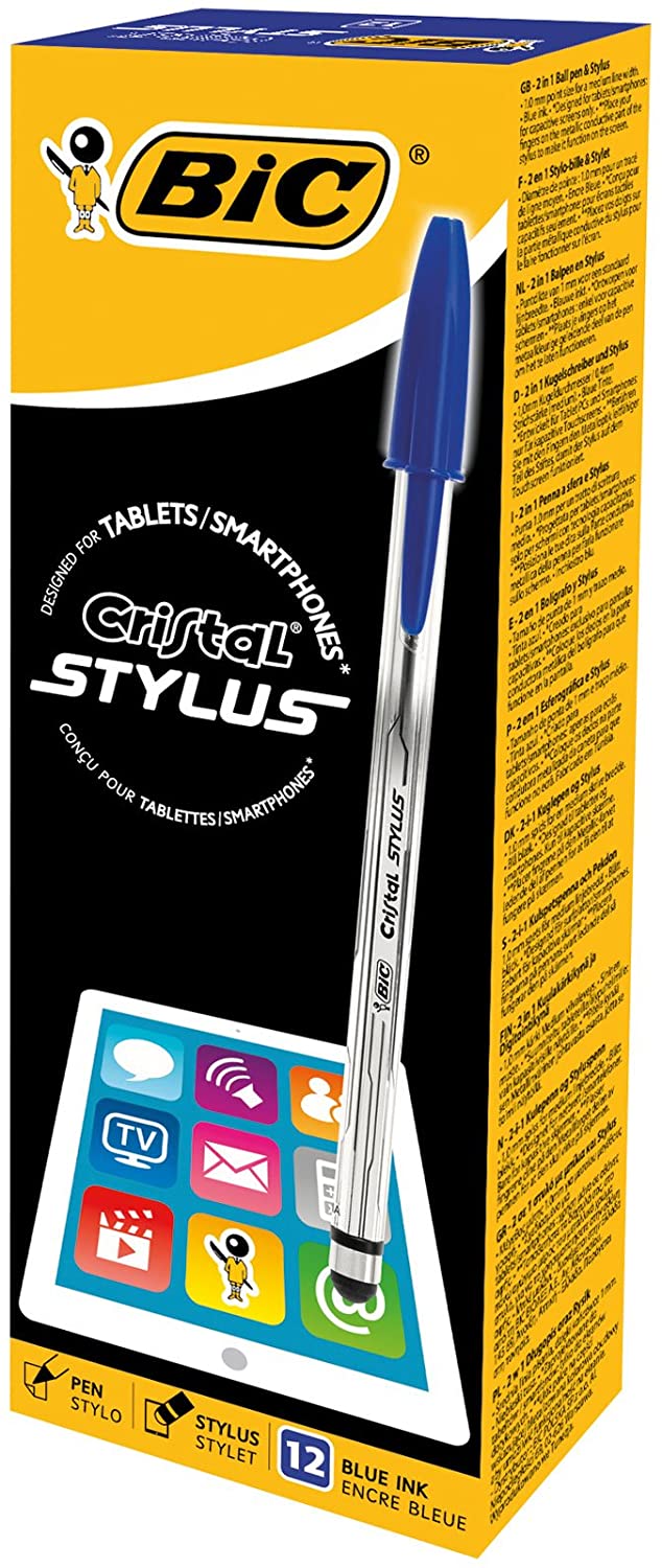 Bic Cristal 2in1 Stylus Pen [Pack 12] » Michollo.com