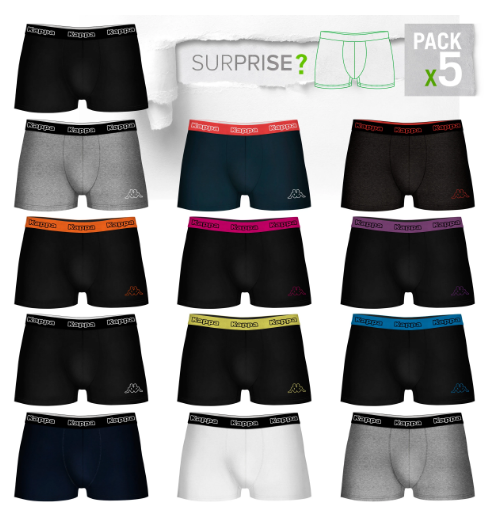 Pack de 5 Bóxer Kappa » Michollo.com