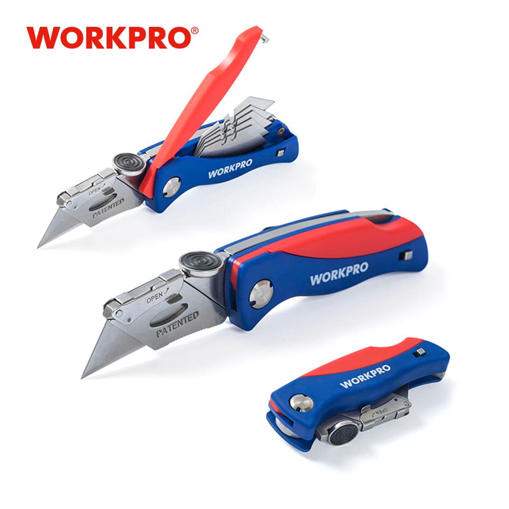 Cuchillo plegable con 5 cuchillas WORKPRO » Michollo.com