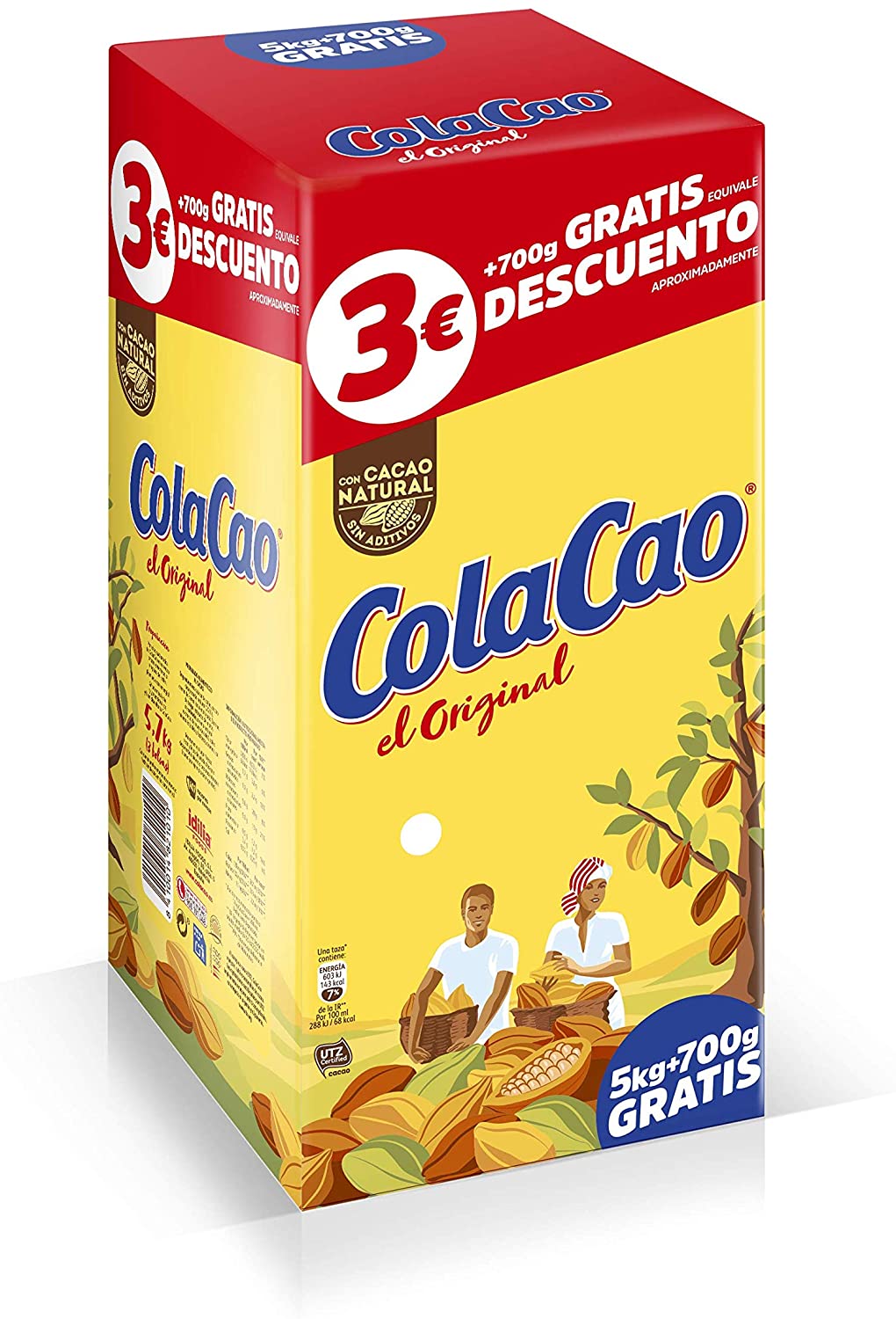 5,7kg ColaCao Original con Cacao Natural