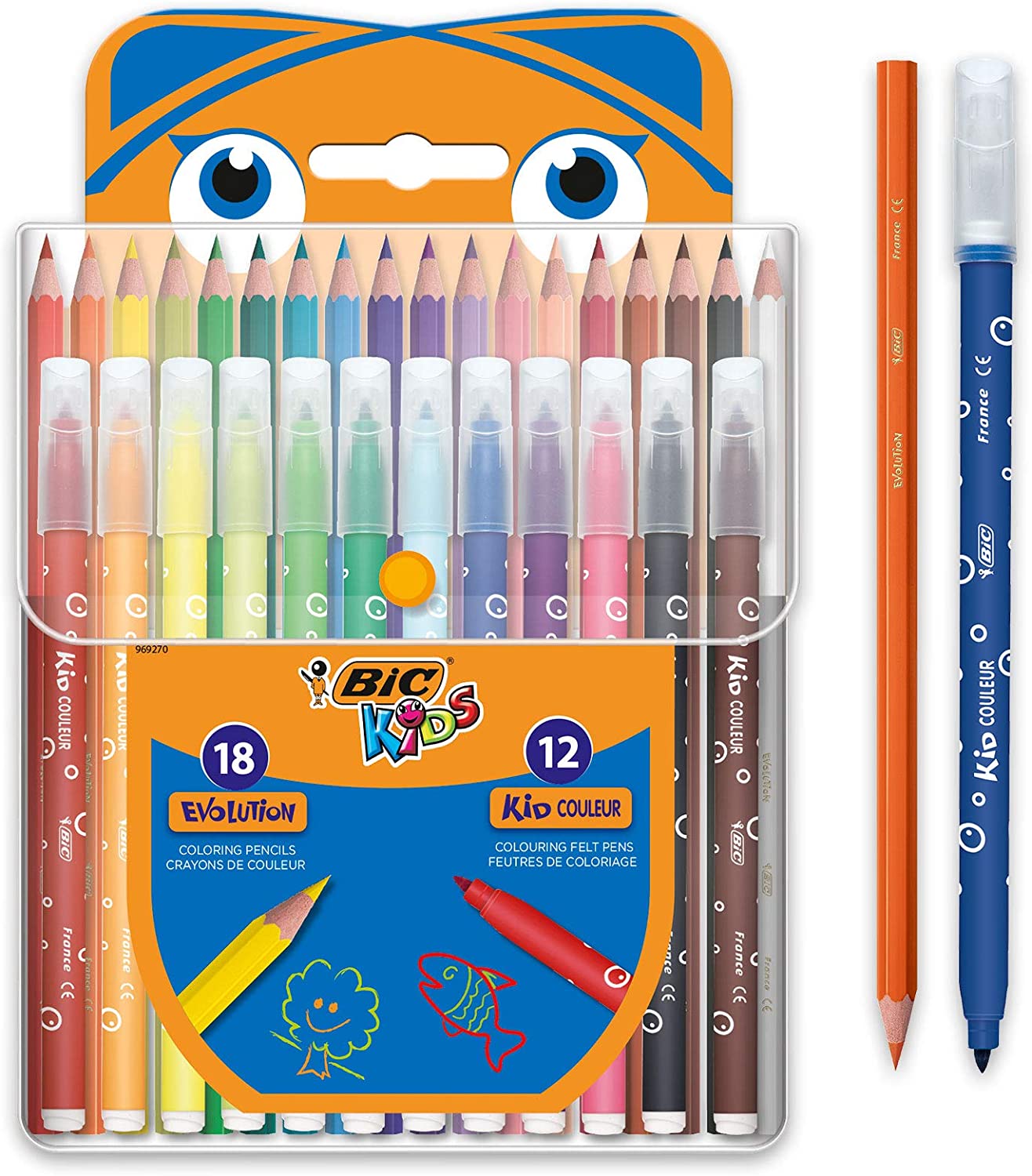 Kit BIC Kids 18 Lápices de colores + 12 Rotuladores » Michollo.com