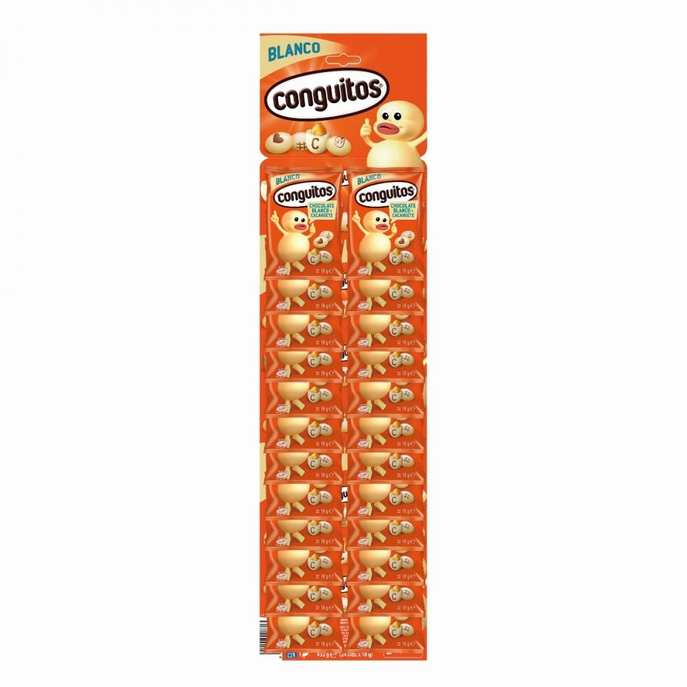 48x 18 gr. Bolsas de Conguitos Blancos » Michollo.com