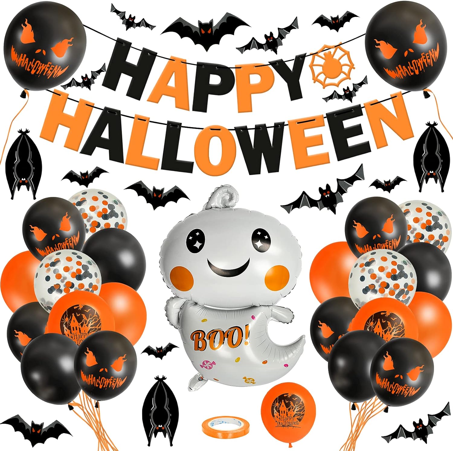 54 Globos de Halloween + Pancarta » Michollo.com