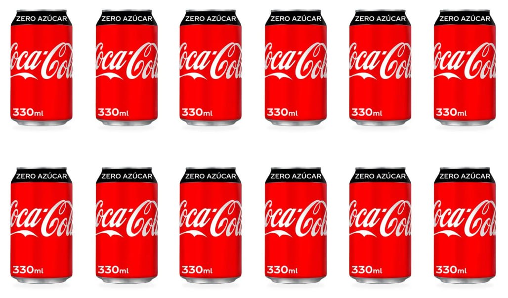 Pack 12 Latas Cola-Cola Zero y Normal 33cl » Michollo.com