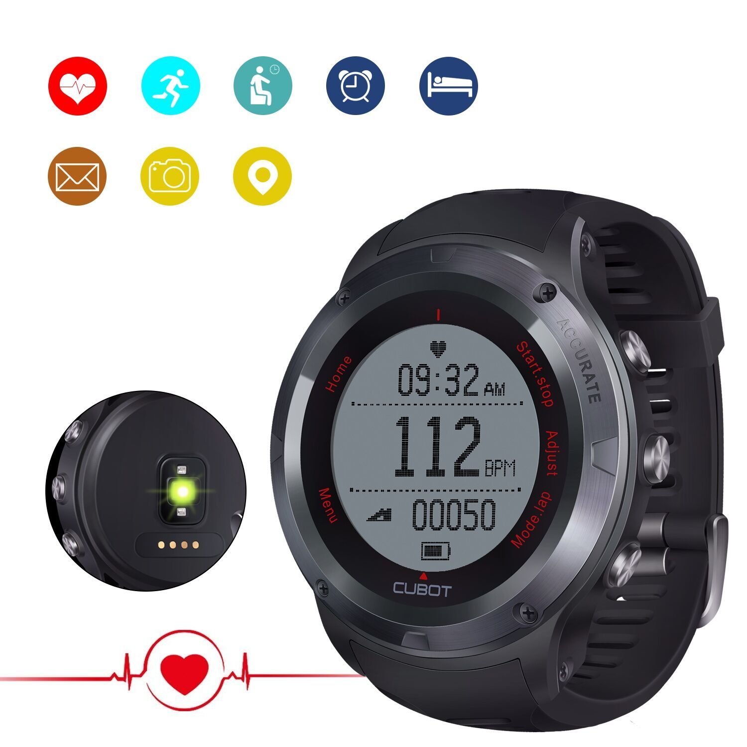 Smartwatch Cubot F1 con GPS y monitor cardíaco » Michollo.com